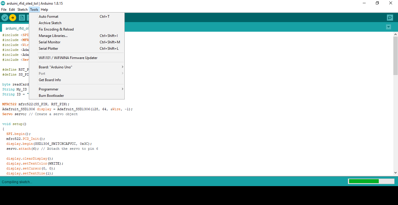 Make Arduino RFID Barrier System With OLED Display : 6 Steps (with ...