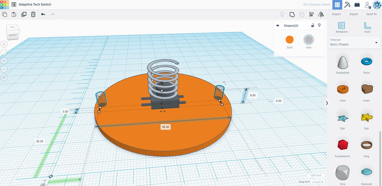 Create Adaptive Switches With TinkerCAD and 3D Printing : 8 Steps (with ...
