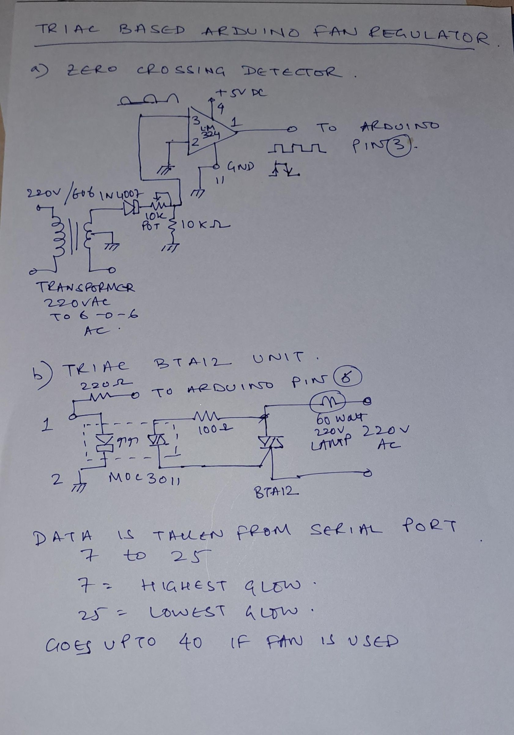 AC Line Voltage Phase Angle Control (dimmer ) Based on Arduino Using Triac BTA12 - Instructables