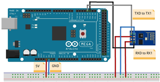 Connecting Esp826601 To Arduino Uno Mega And Blynk Arduino Arduino