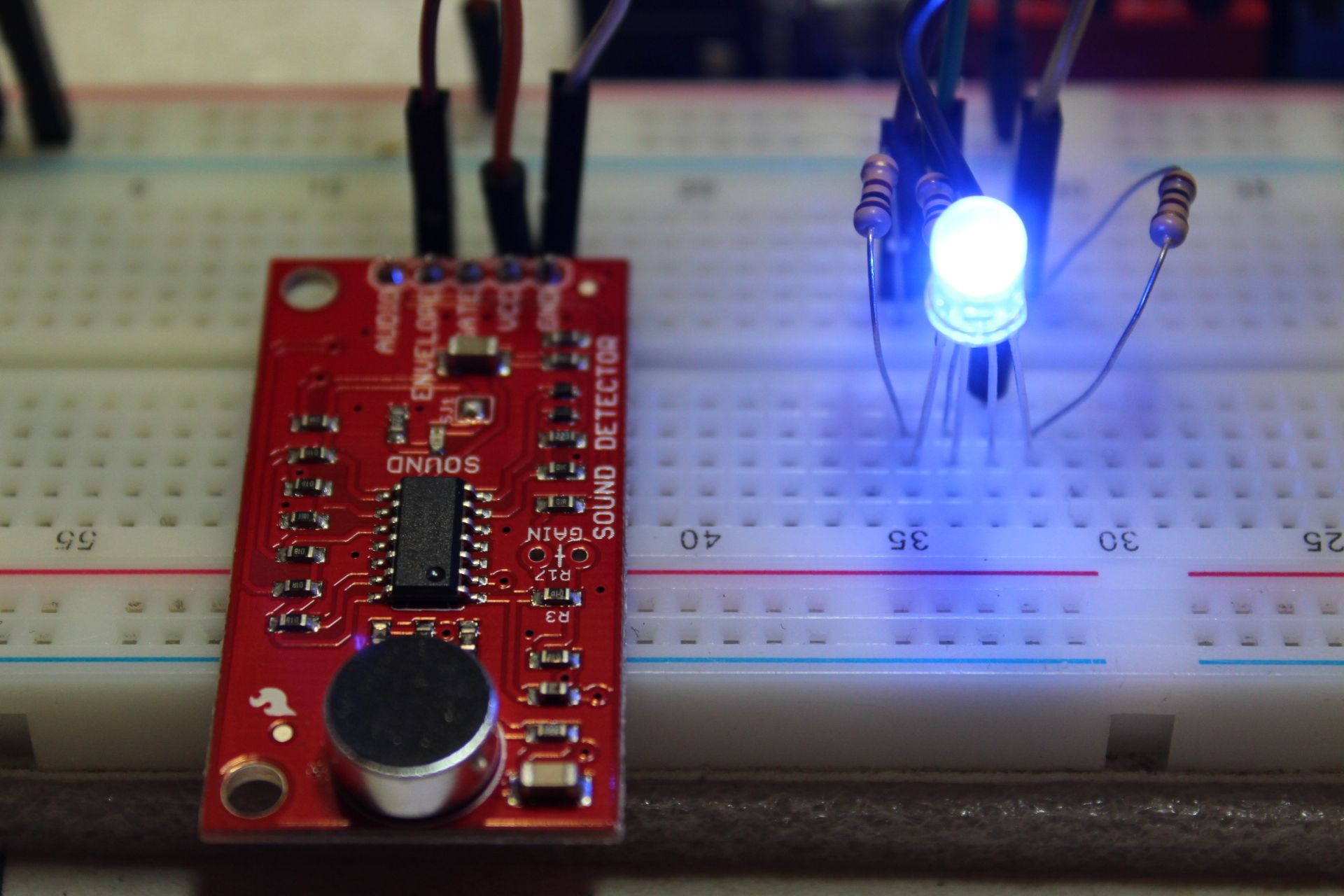 Sound Decibel Multicoloured LED Indicator : 5 Steps - Instructables