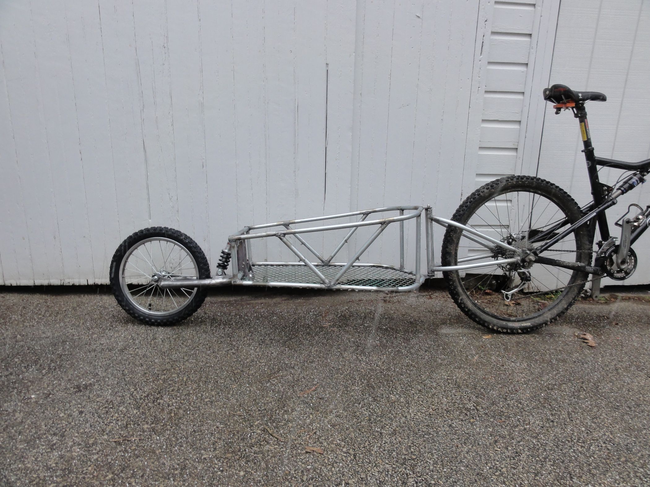 Single Wheel Bicycle Trailer With Suspension. : 10 Steps (with Pictures ...