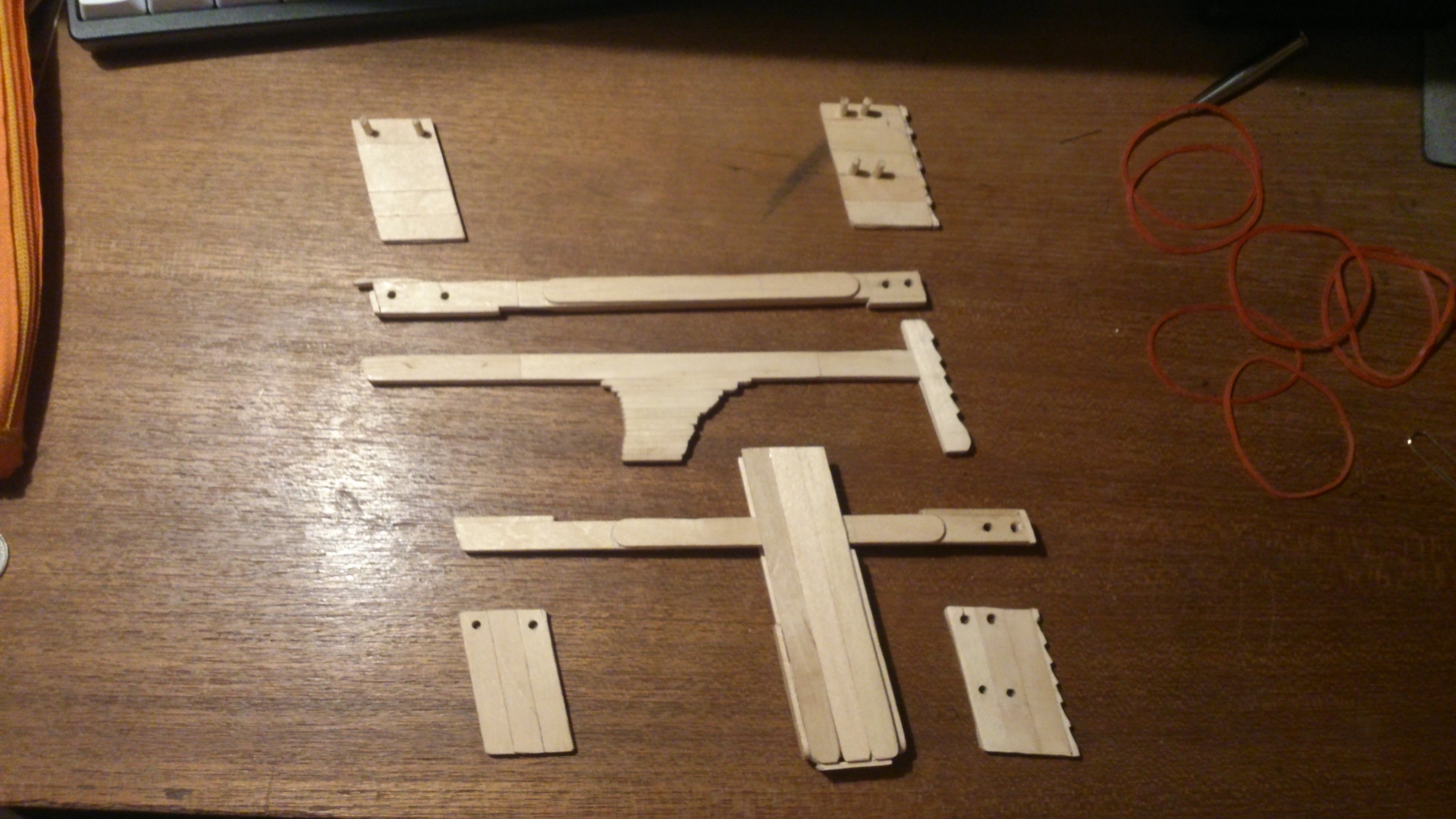 Popsicle Stick Rubber Band Gun "Escalator Action" : 7 Steps (with ...