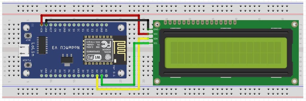 Esp 8266 Ntp Lcd Clock Internet Time Via Esp8266 Nodemcu And I2c Lcd