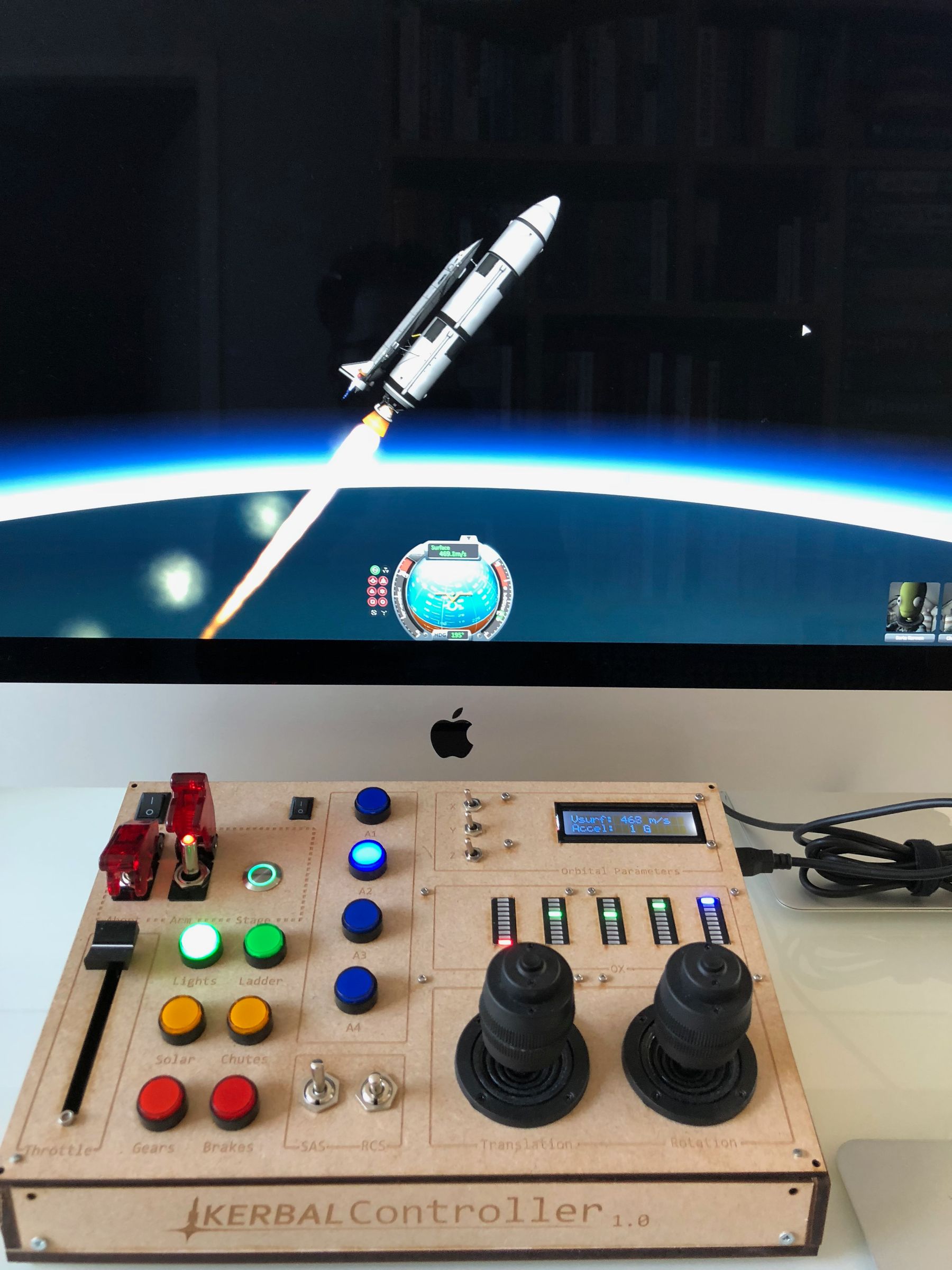 KerbalController: a Custom Control Panel for Rocket Game Kerbal Space ...