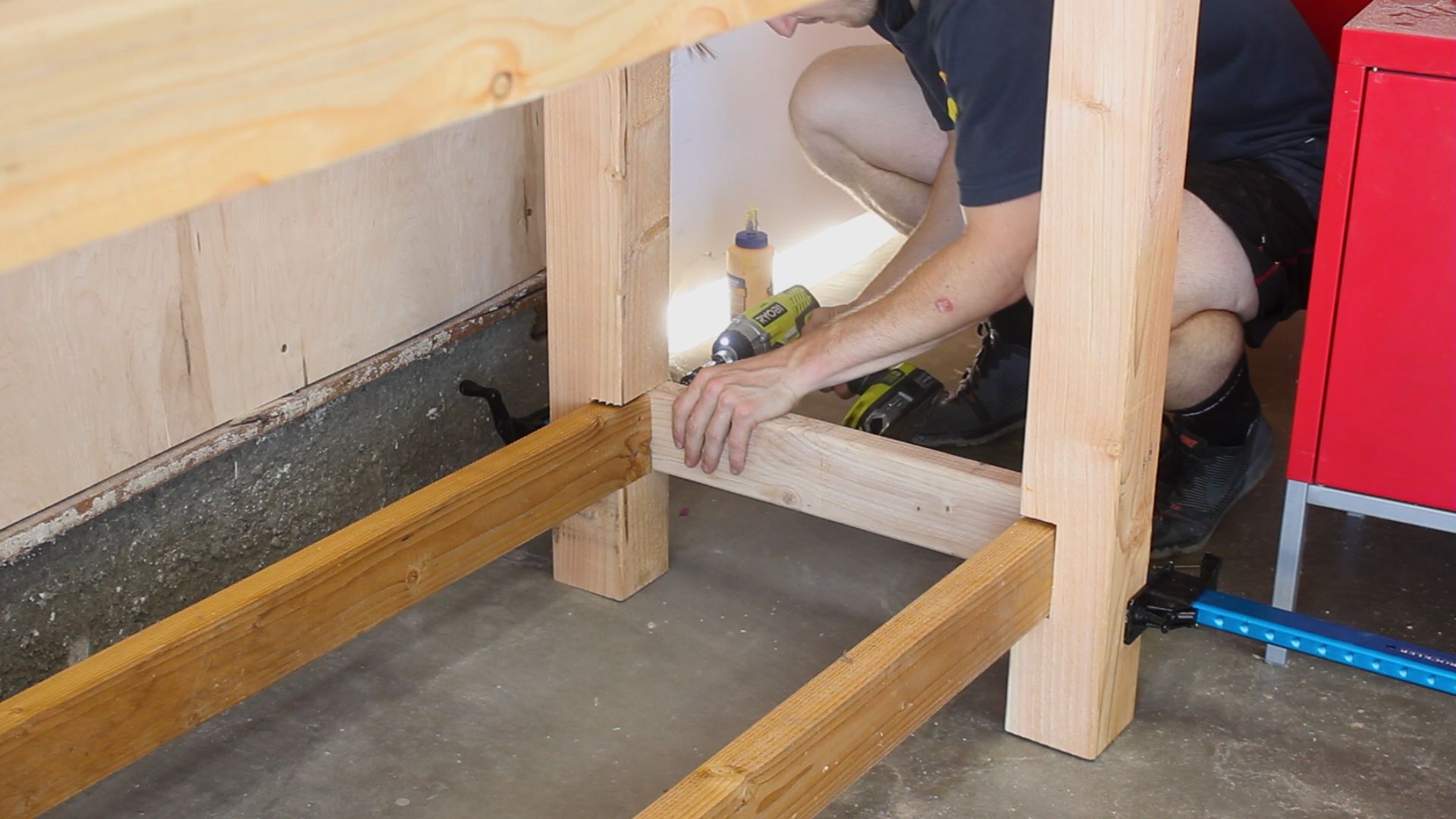 $100 10ft Work Bench/Surface With Storage : 12 Steps (with Pictures ...