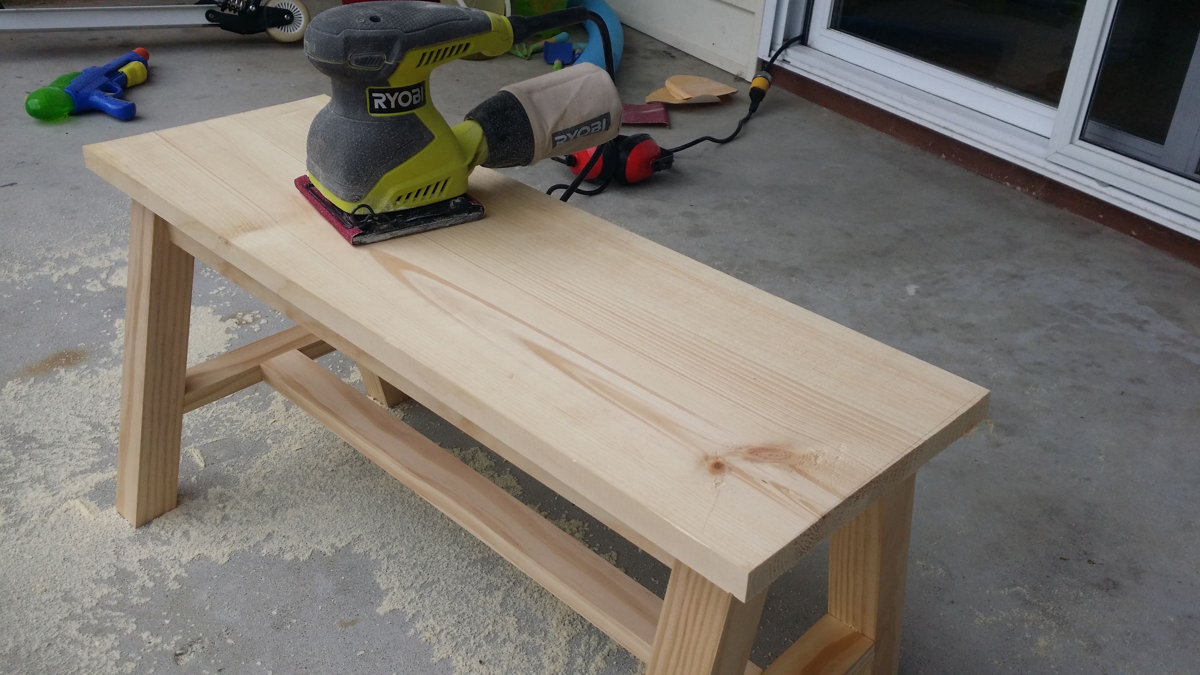Simple Wooden Table and Benches for Kids : 10 Steps (with Pictures ...