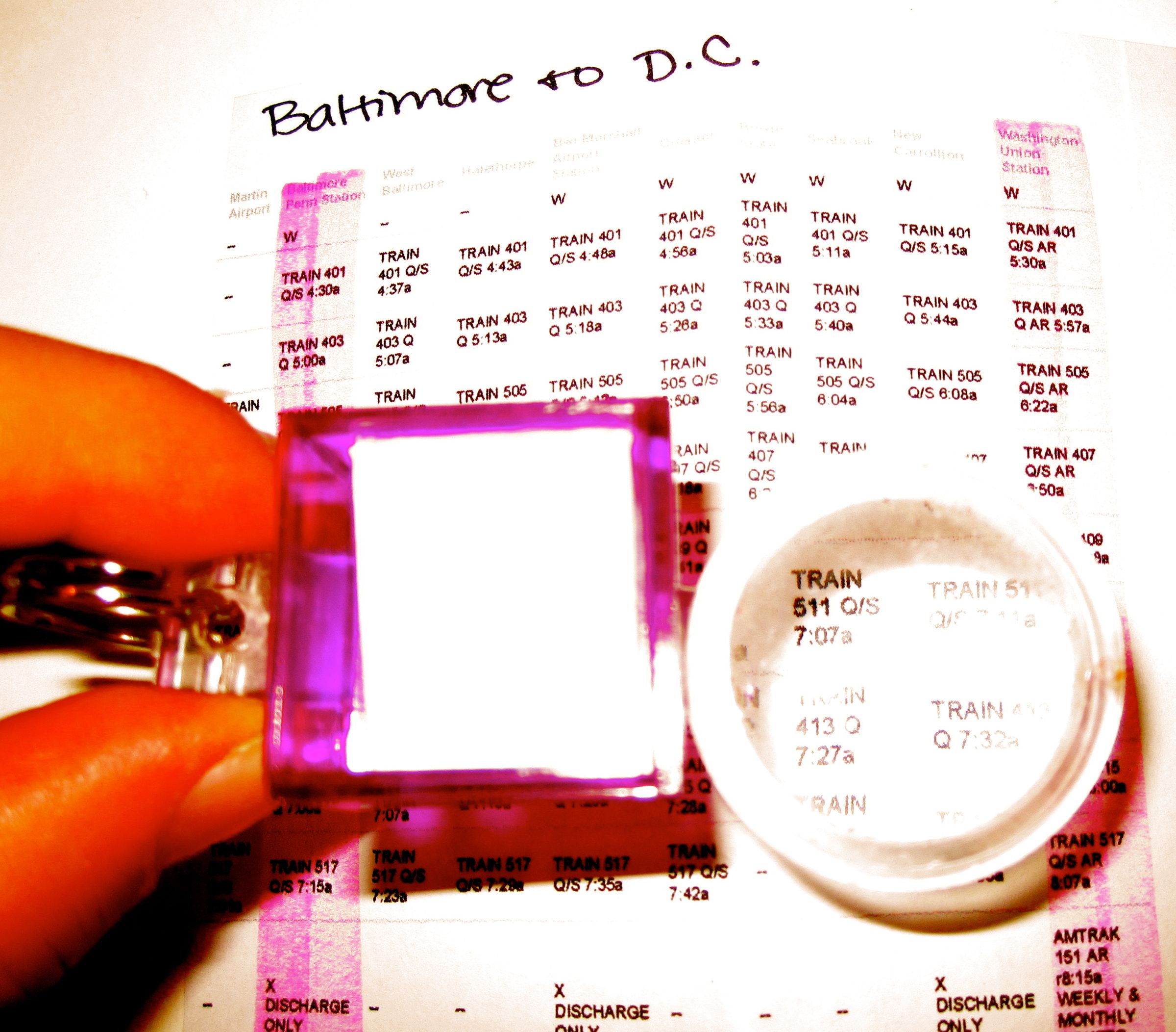 Keychain Magnifying Glass & Pocket Sized Schedule : 4 Steps - Instructables