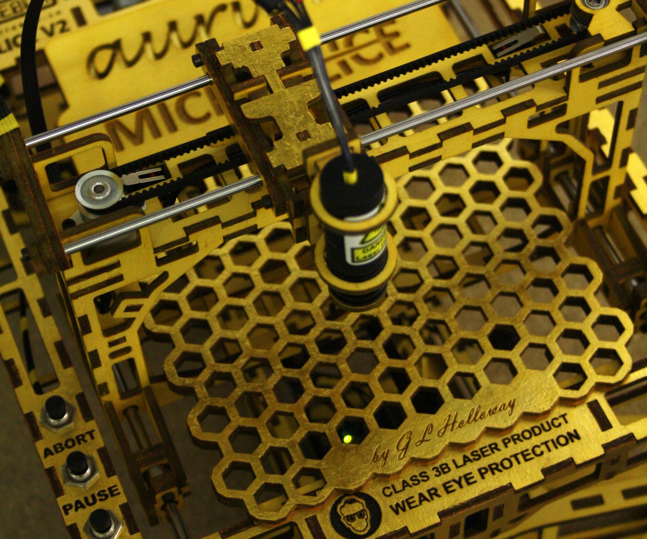 The MicroSlice V2 Aurum | a Gold Mini Laser Cutter & Engraver. : 15 ...