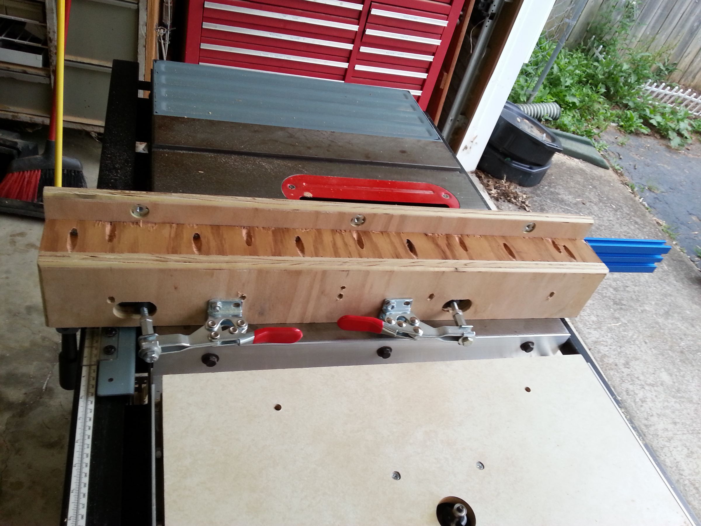Auxiliary Aluminum T-track Fence for Your Table Saw for Under $50 : 12 ...