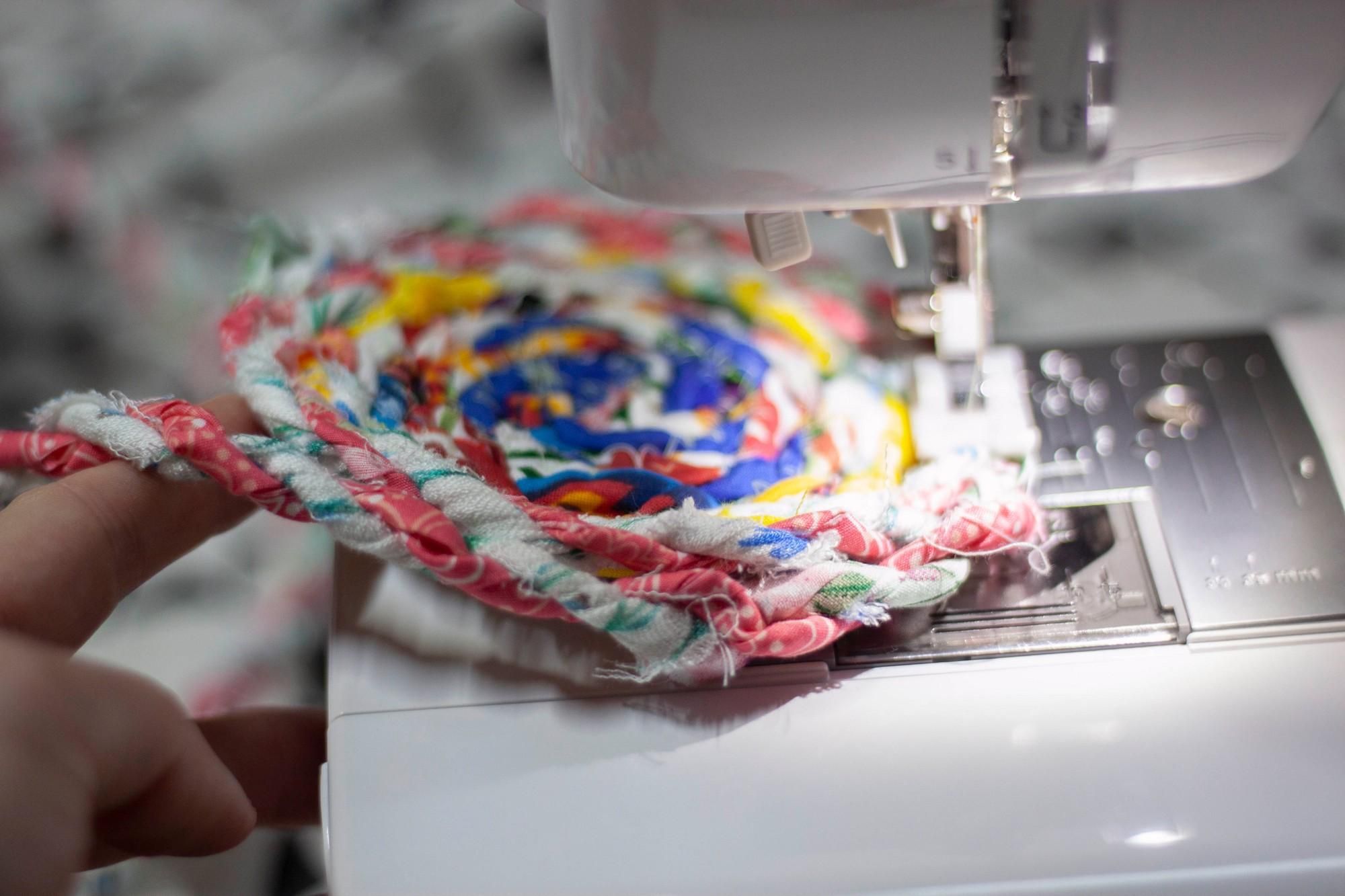 Boho Basket From a Homemade Coiled Rope : 5 Steps (with Pictures ...