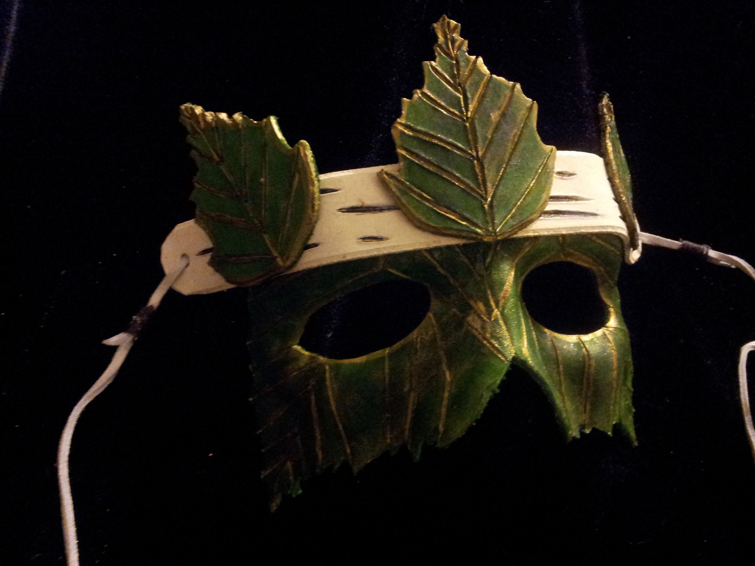 How to Make a Silver Birch Leaf Leather Mask : 11 Steps (with Pictures ...