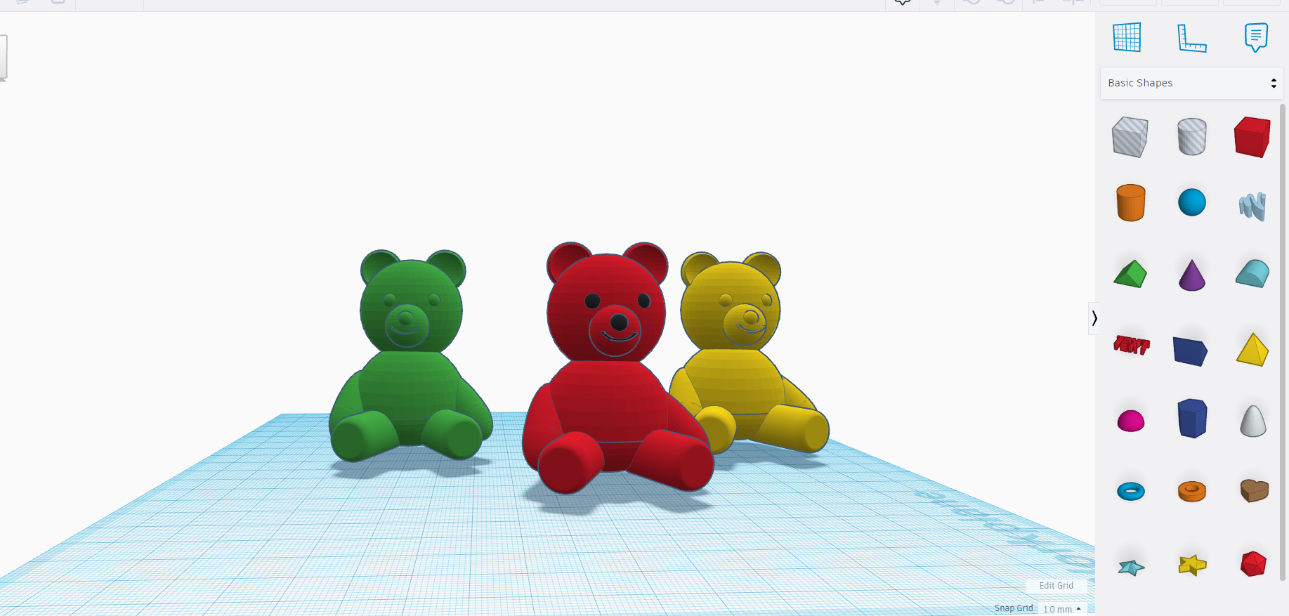 How to Build Your Own Soft Toy Teddy Bear / Key Chain in TINKERCAD : 4 ...