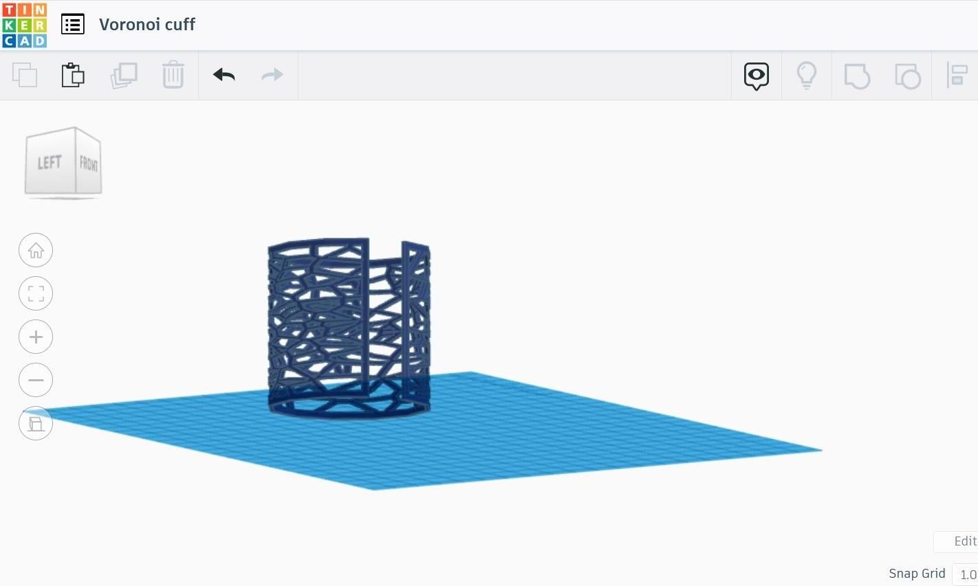 Voronoi Cuff in Tinkercad : 6 Steps (with Pictures) - Instructables