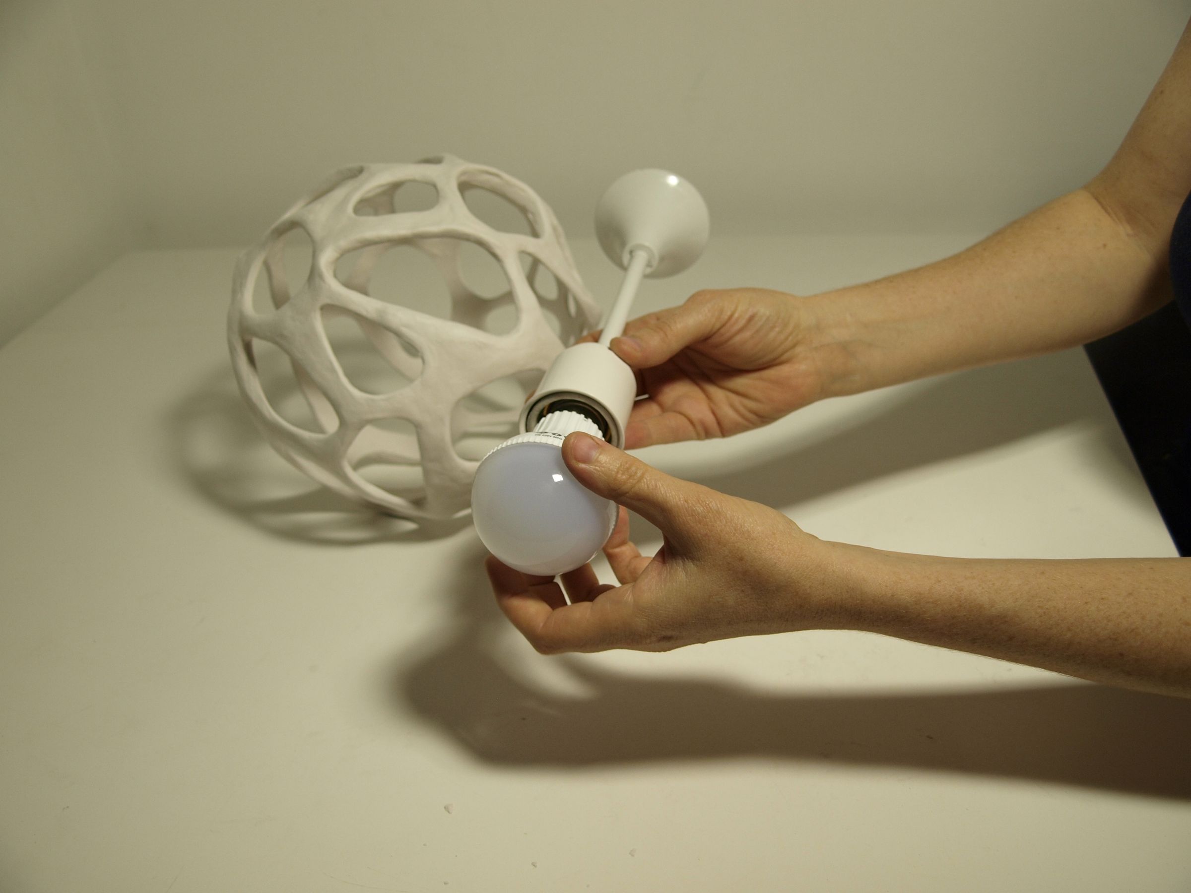 DIY Cellular Organic Lampshade Without a 3D Printer : 4 Steps (with ...