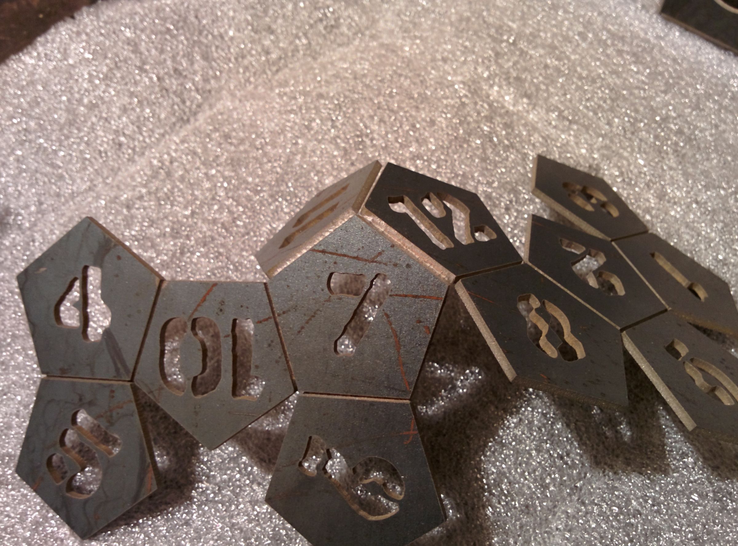 Gaming Dice Made From Folded, Waterjet Cut Steel : 5 Steps (with ...