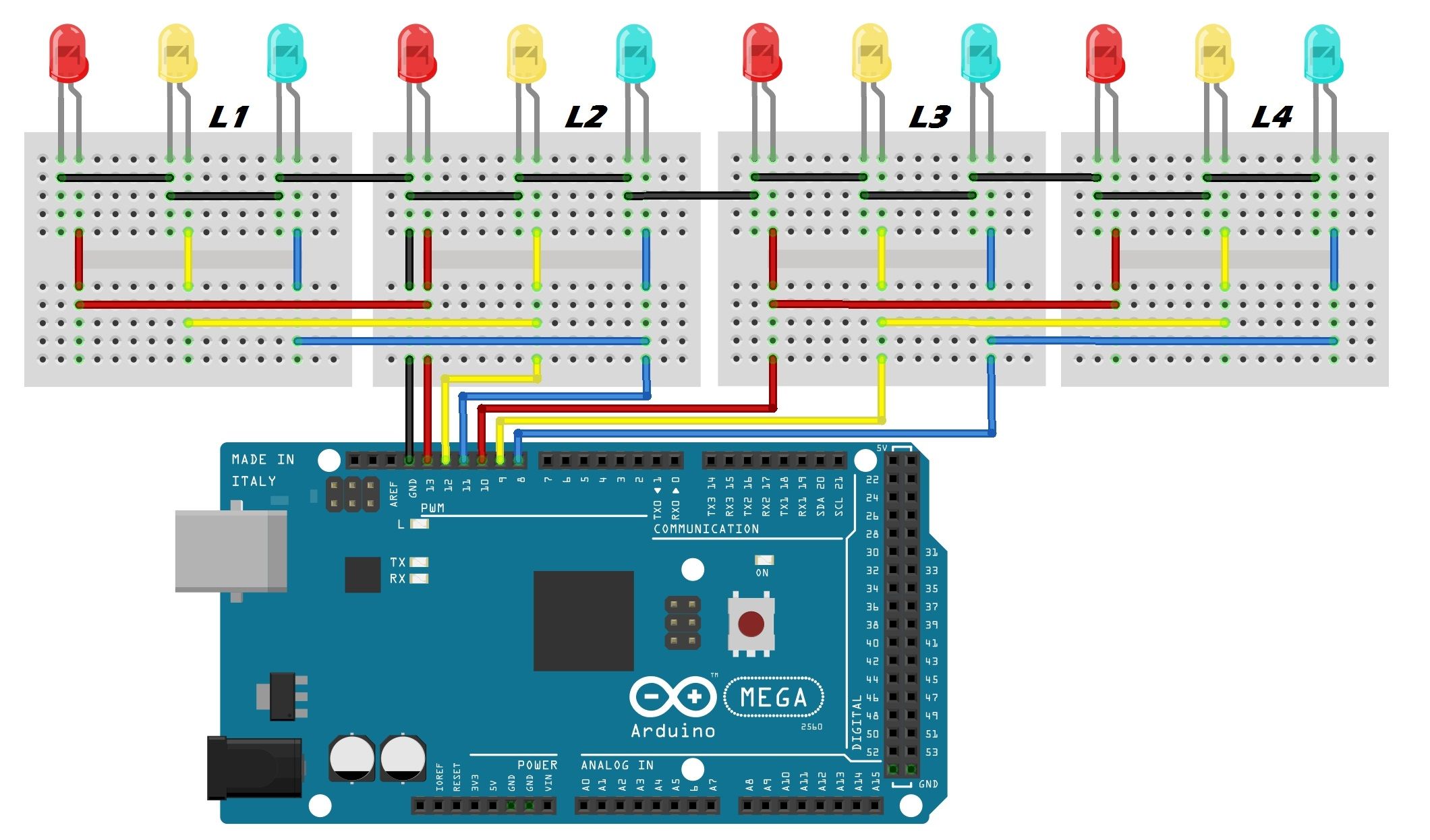 Traffic Light Controller Using Arduino : 3 Steps - Instructables
