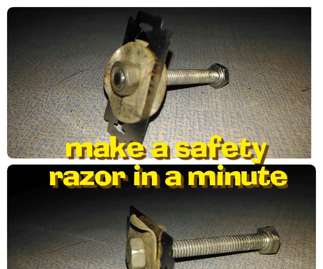 Make a Safety Razor in One Minute : 4 Steps - Instructables