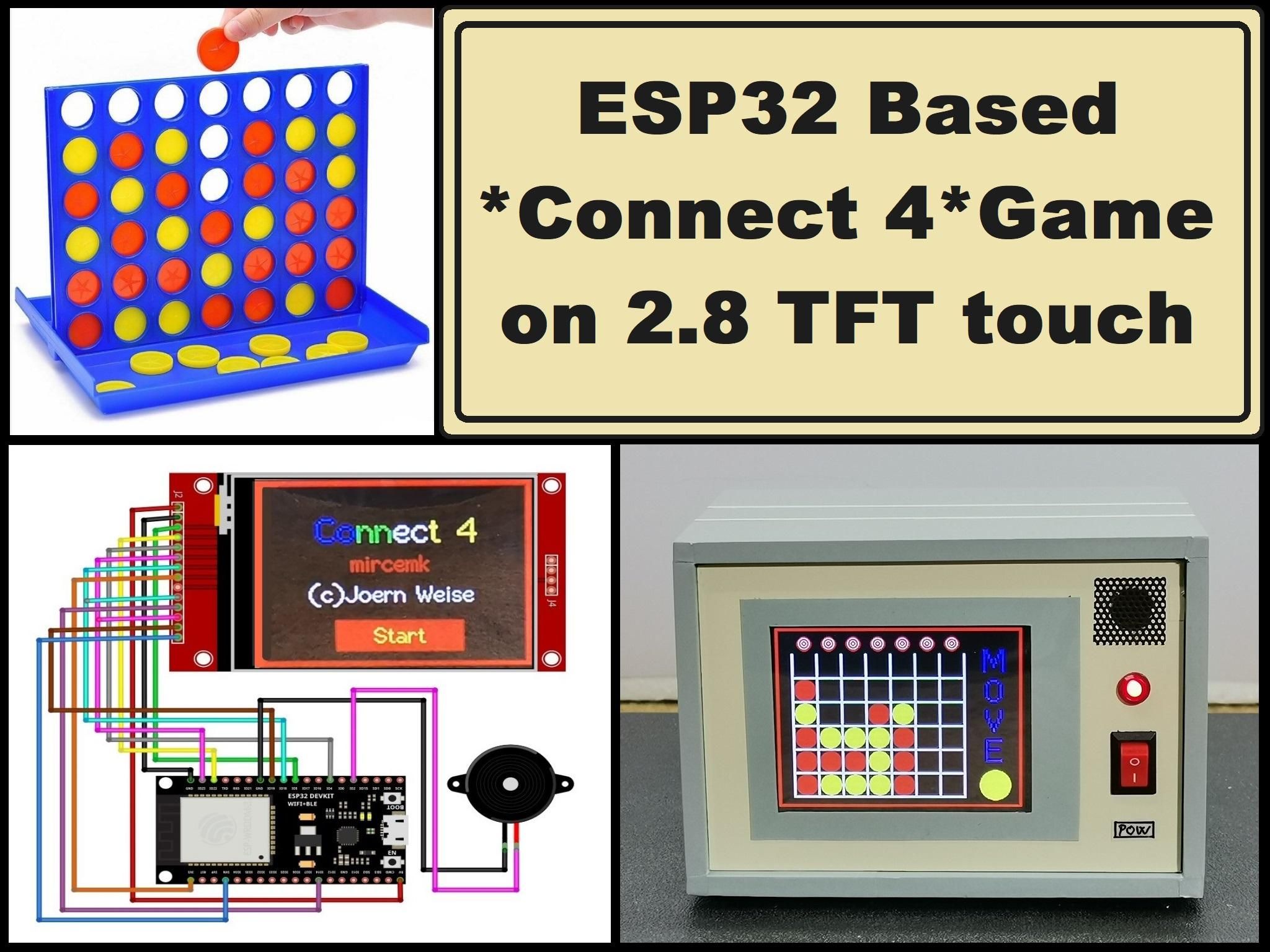 DIY Connect 4 Game on 2.8 Inch TFT Touch Display : 3 Steps - Instructables