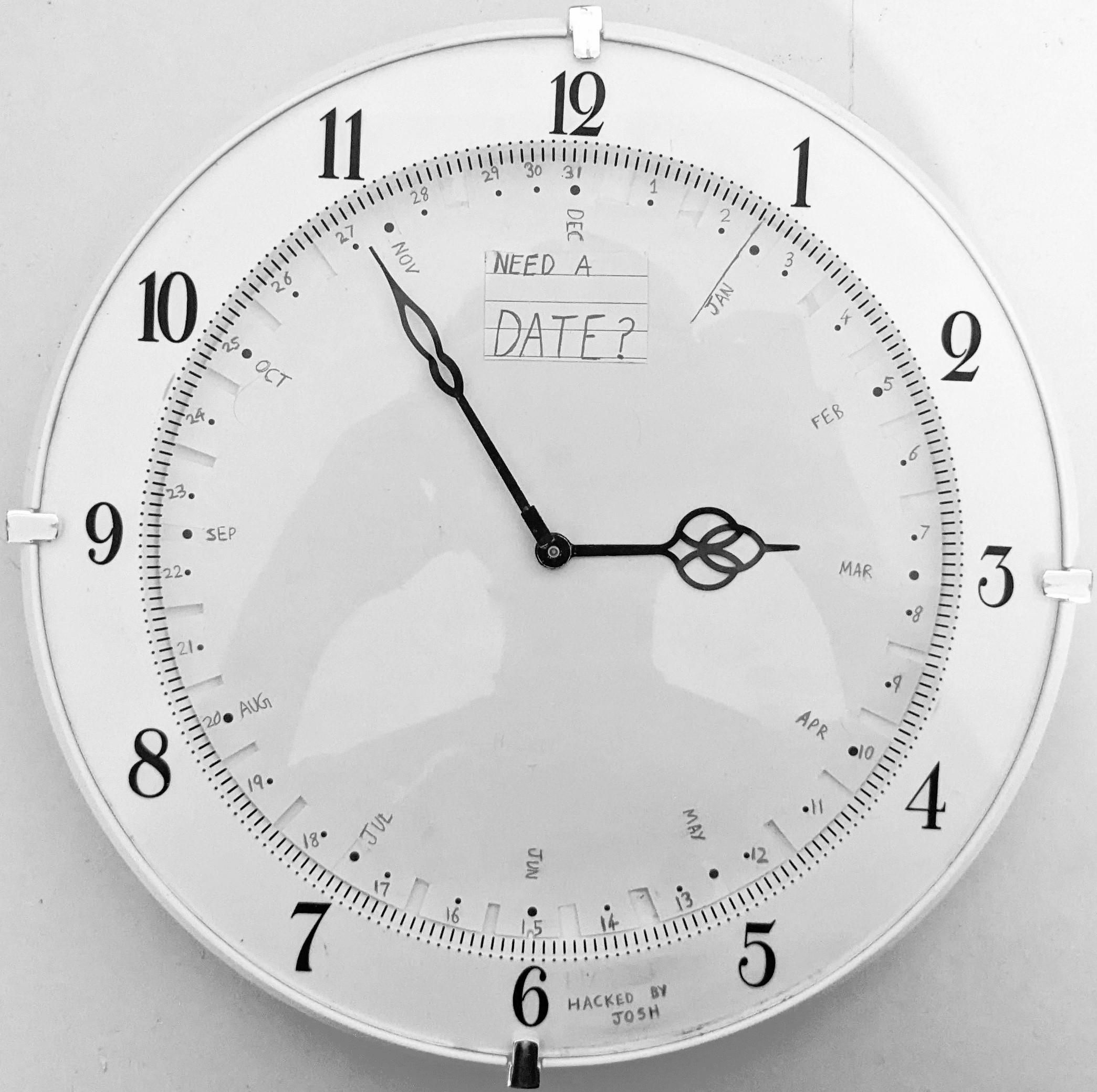 Hack Analog Clock to Show DATE Not Time : 5 Steps - Instructables