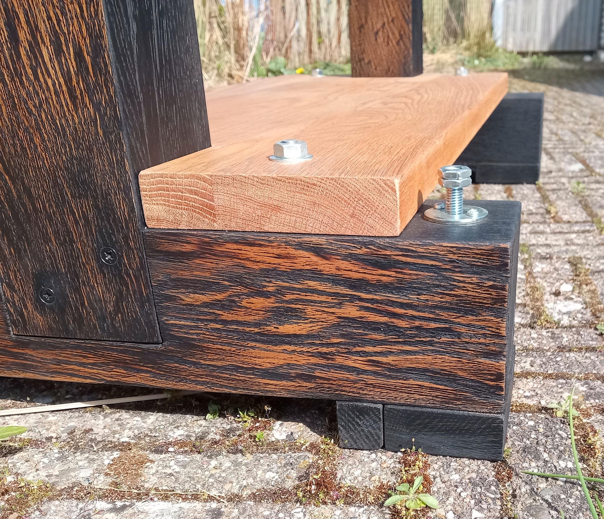 Traveler Workbench With Adjustable Feet and Cerused Oak Legs : 30 Steps ...