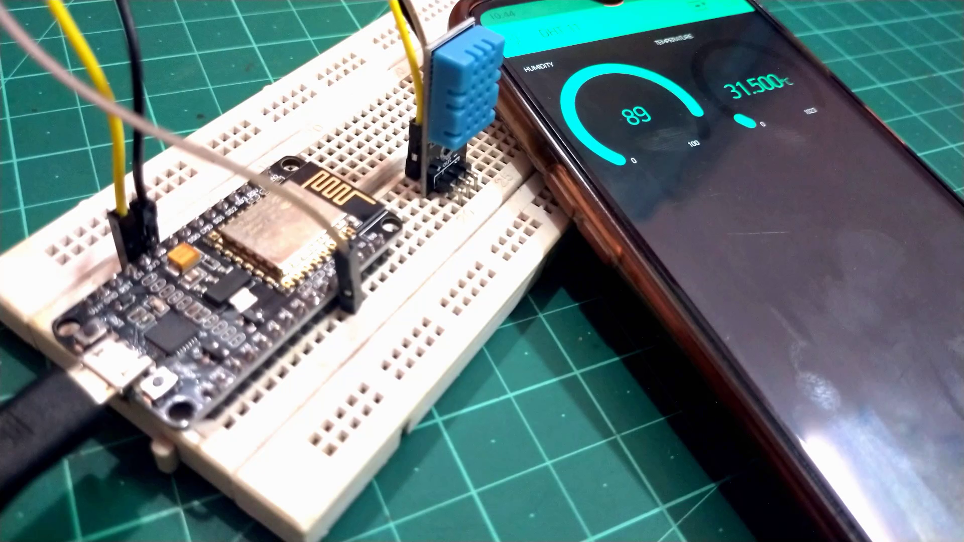 Room Temperature Over Internet With BLYNK ESP8266 & DHT11 : 5 Steps ...