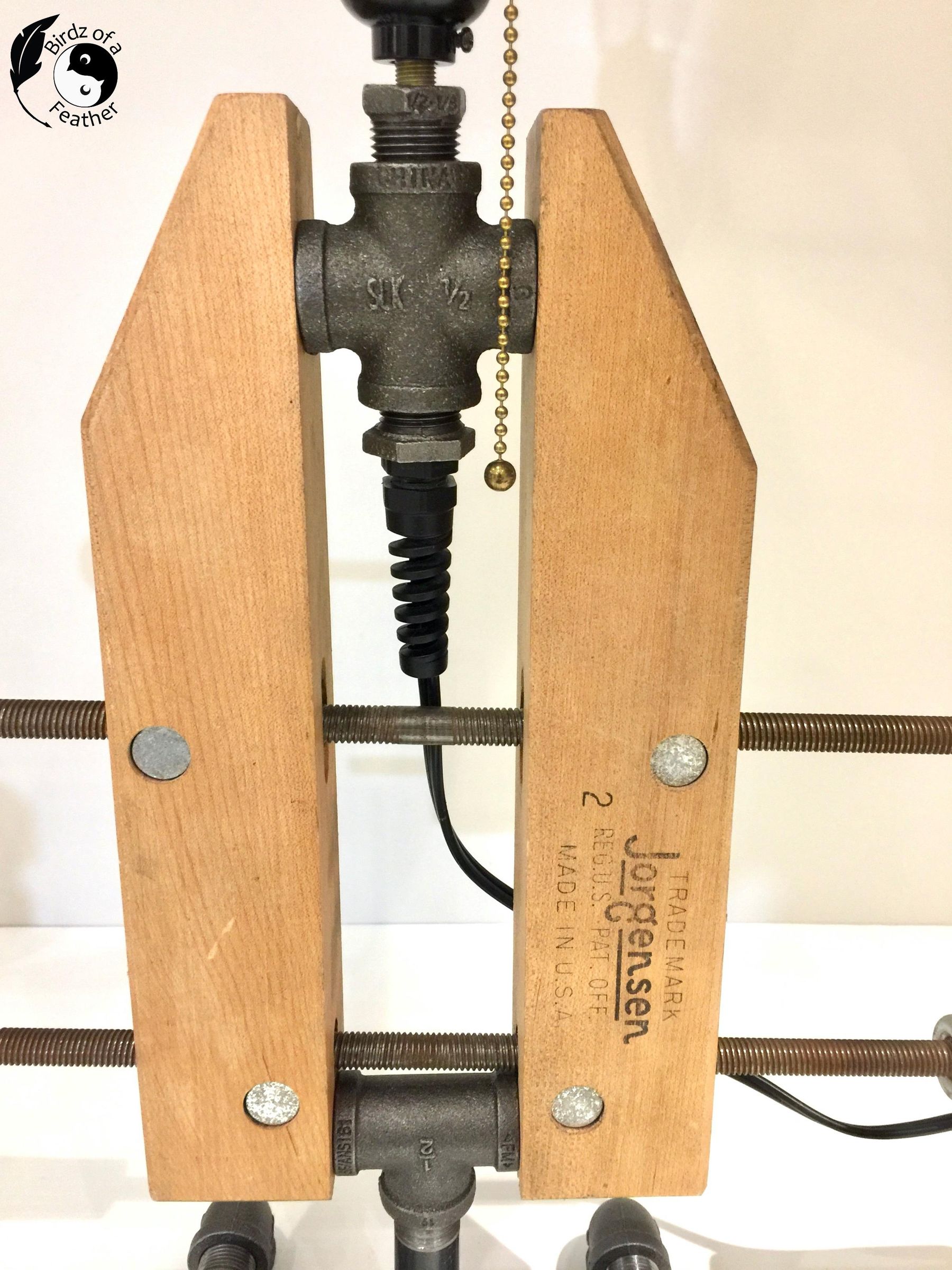 Wood Clamp Pipe Lamp : 8 Steps (with Pictures) - Instructables