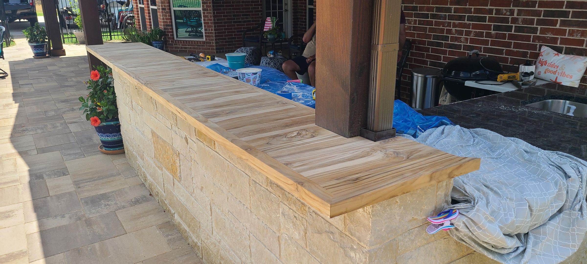 Backyard Teak Bar Top : 7 Steps (with Pictures) - Instructables