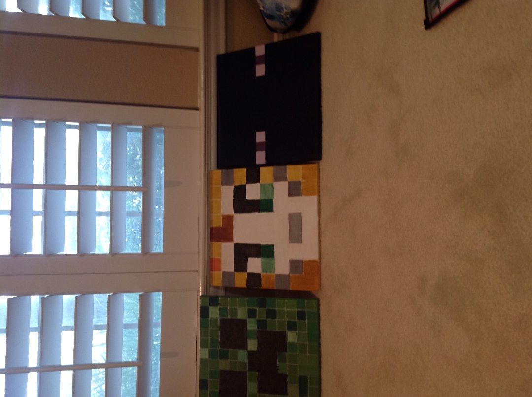 How to Paint Minecraft Faces - Creeper - Pig - Stampy Cat - Enderman ...