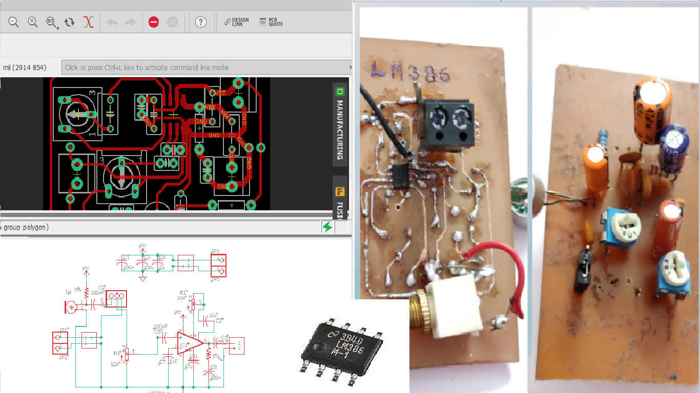 DIY LM386 Audio Amplifier : Datasheet,Circuit,PCB,Hardware : 10 Steps ...