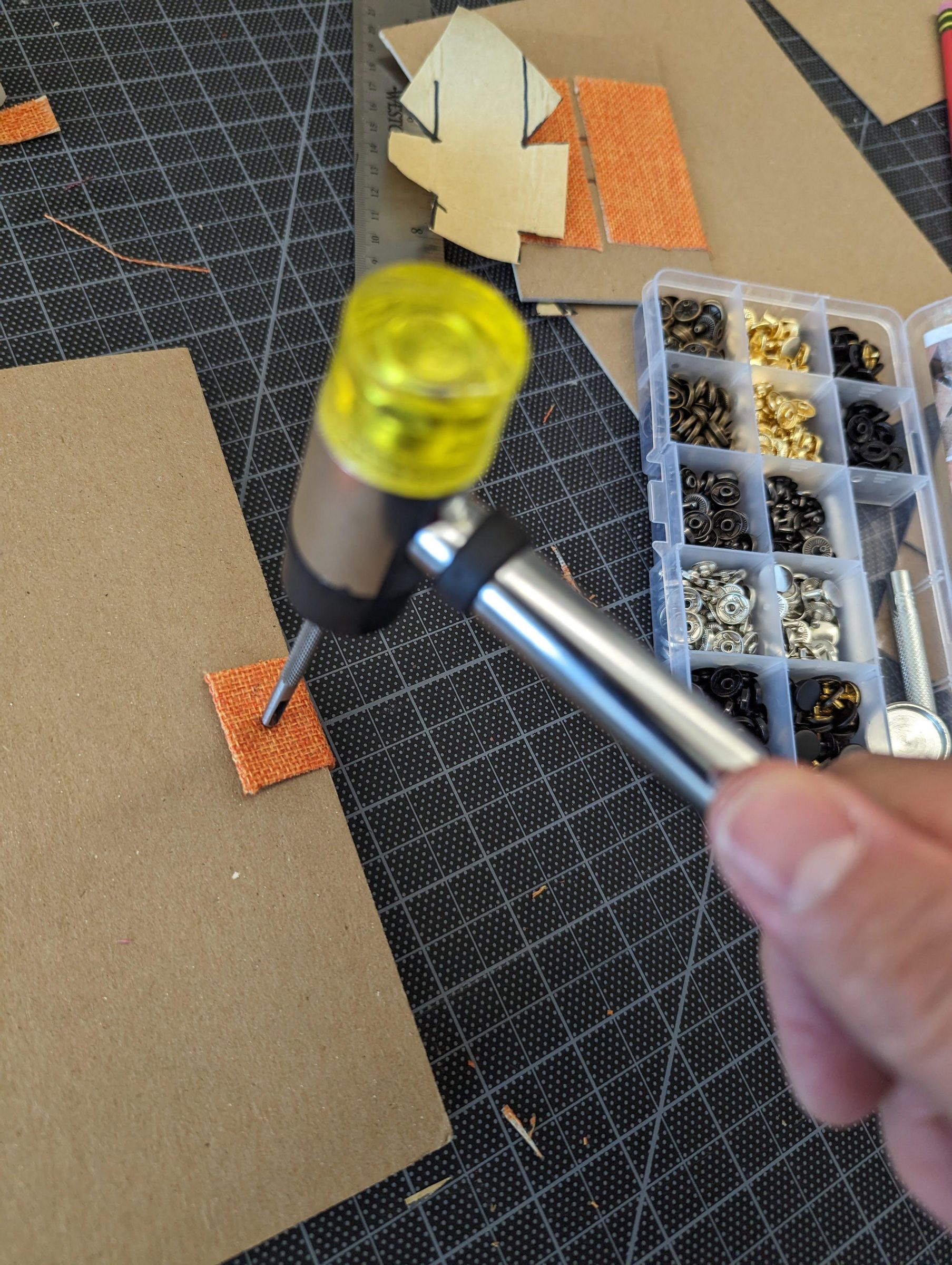 Creating a Snap Closure for a Simple Sketchbook Journal Etc. : 11 Steps ...