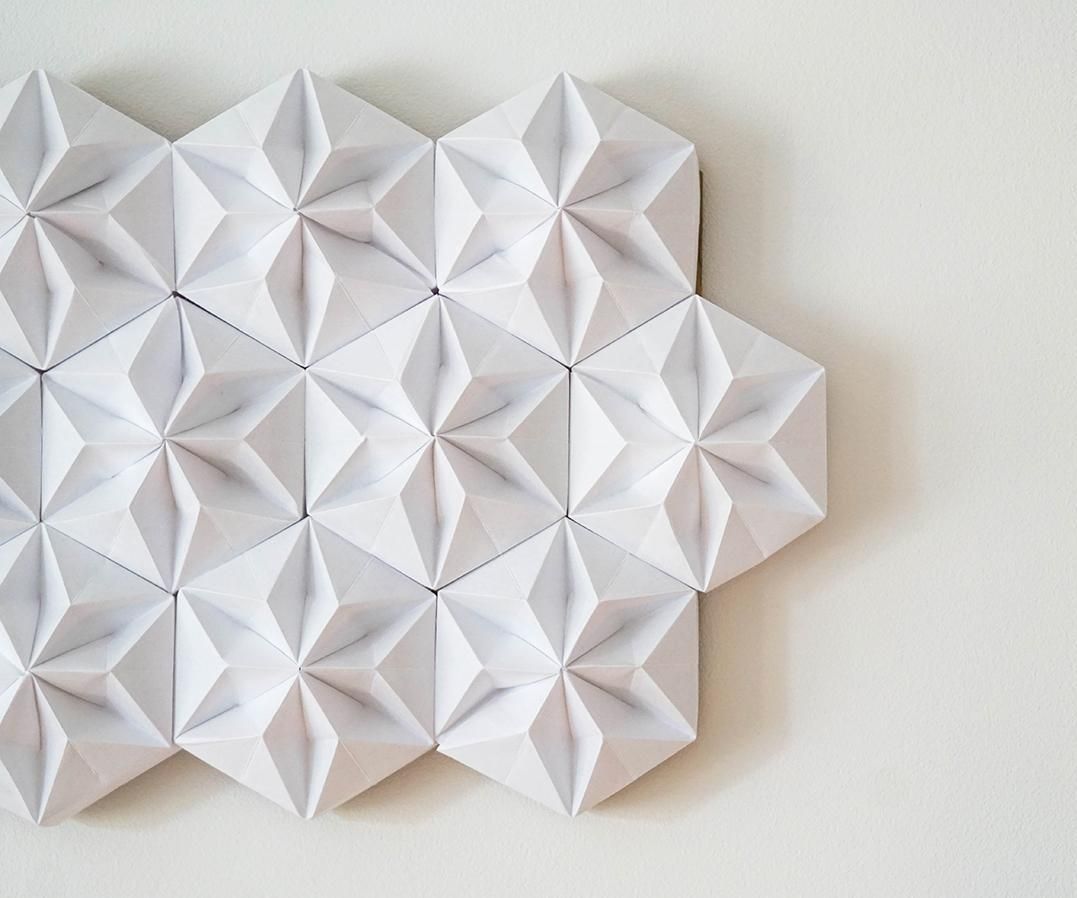 DIY Origami Hexagon Wall Decor | Paper-Folding Art Project : 11 Steps ...