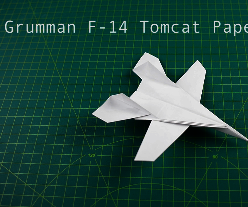 How to Fold Paper Plane: F14 Jet Fighter - Instructables