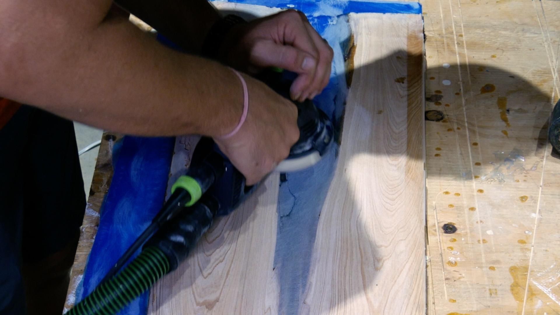 Surfboard Epoxy Table Using Reclaimed Wood : 17 Steps (with Pictures ...