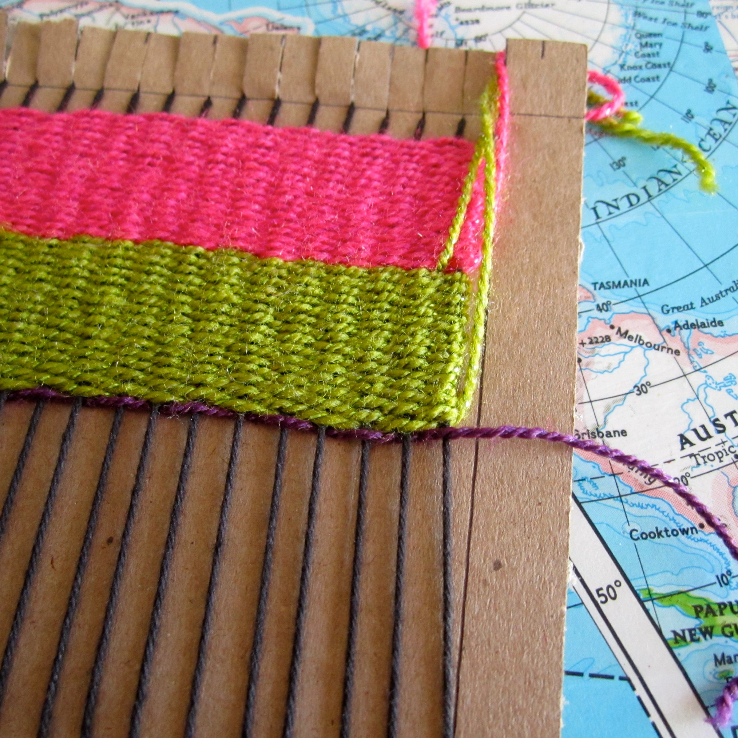 How to Weave on a Cardboard Loom : 9 Steps (with Pictures) - Instructables