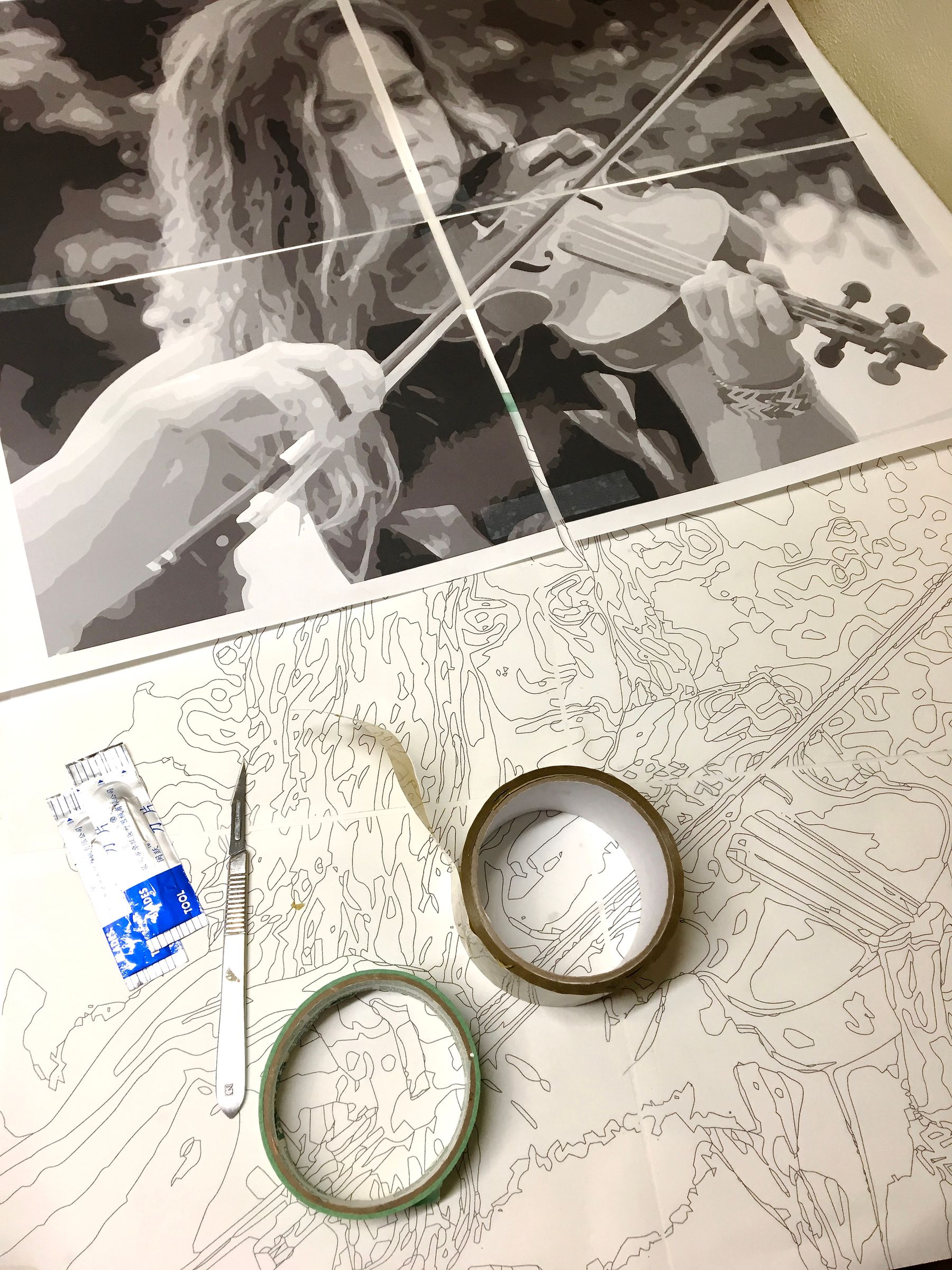 Packing Tape Masterpiece Window Art : 7 Steps (with Pictures ...