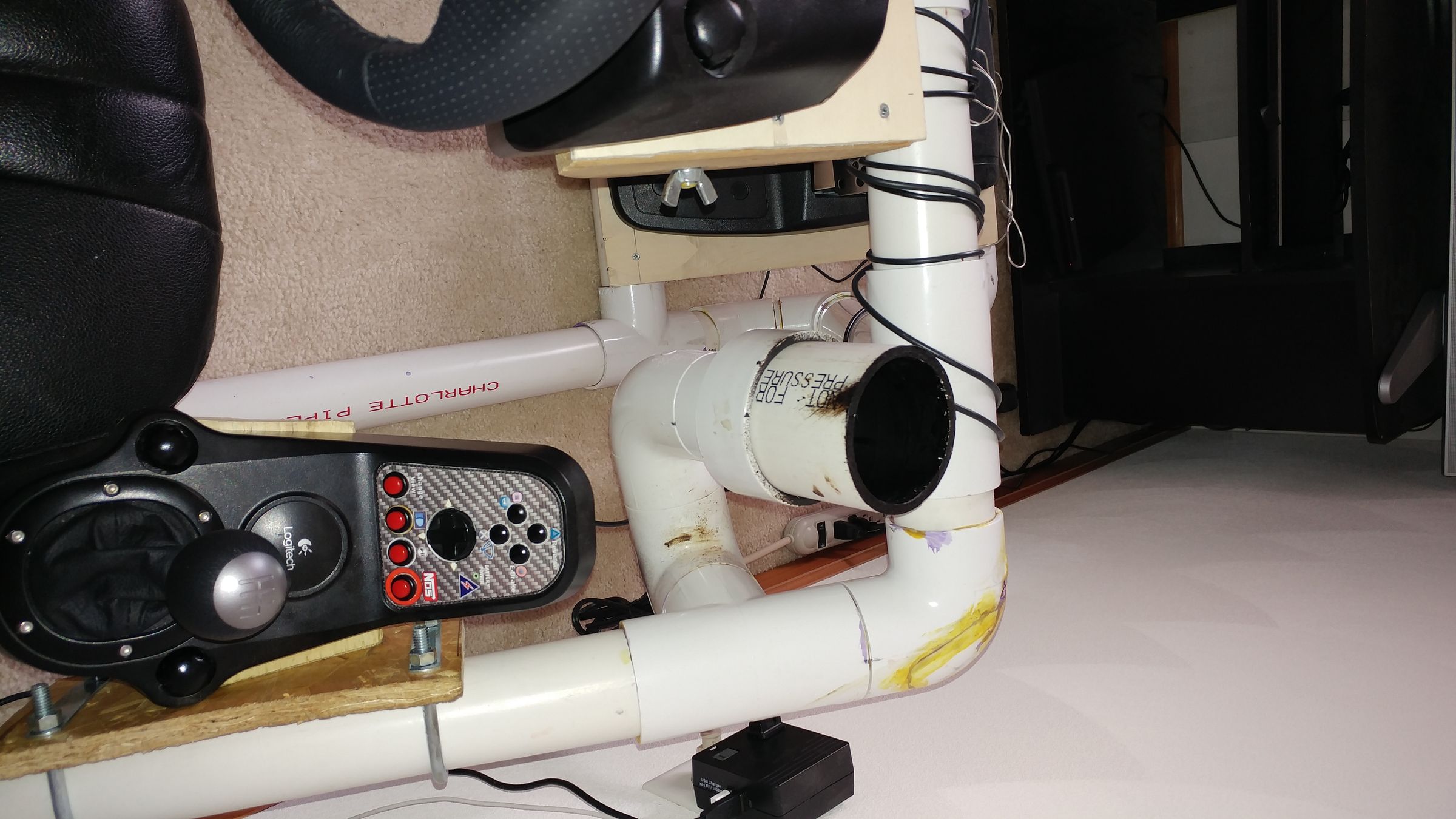 PVC Racing Simulator Pod : 5 Steps (with Pictures) - Instructables