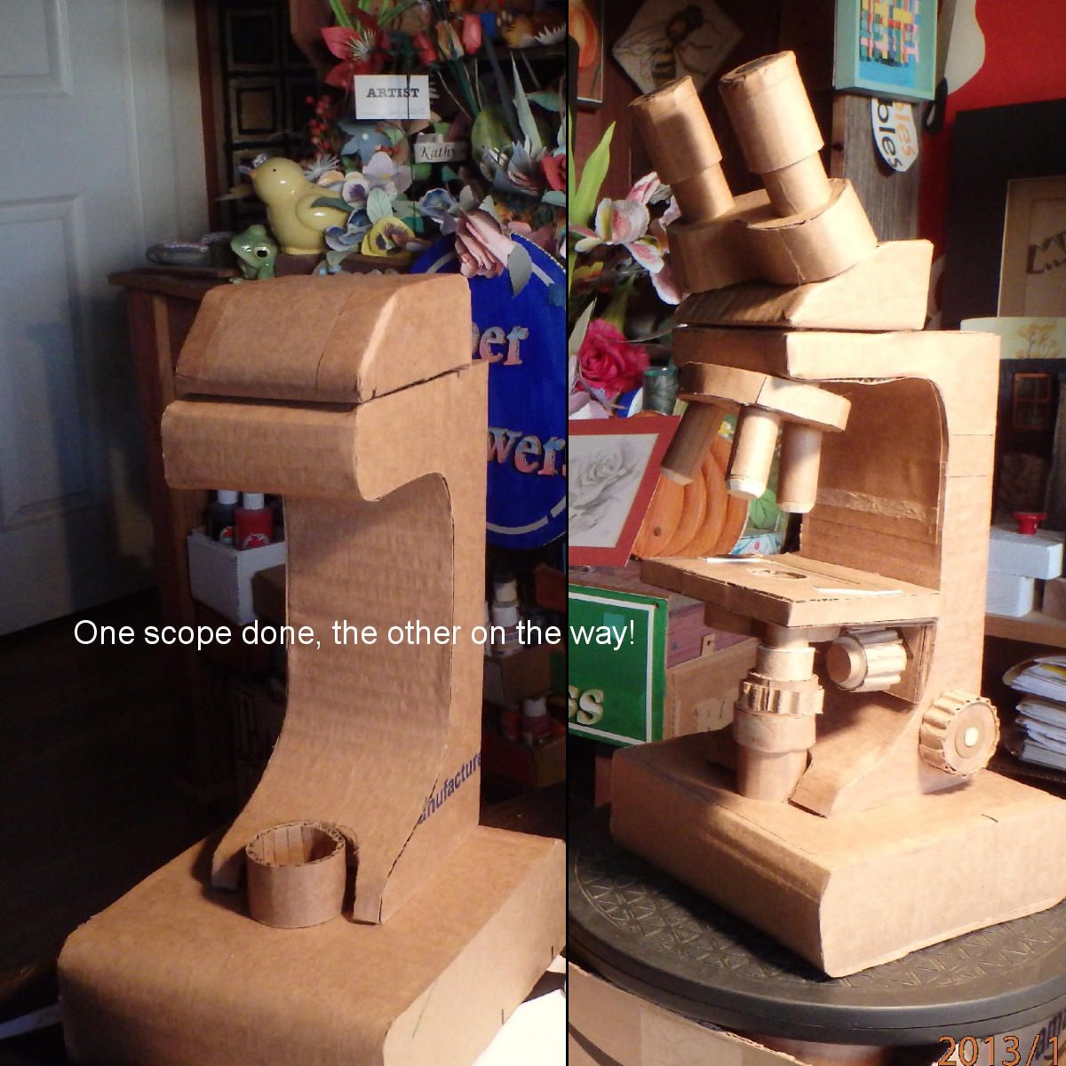 Make a Cardboard Binocular Microscope : 7 Steps (with Pictures ...