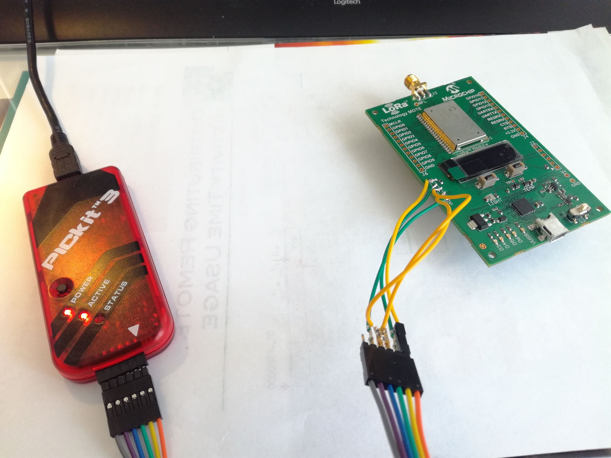 Upgrade Firmware on Microchip LoRa Mote With Microchip Pickit 3 : 4 ...