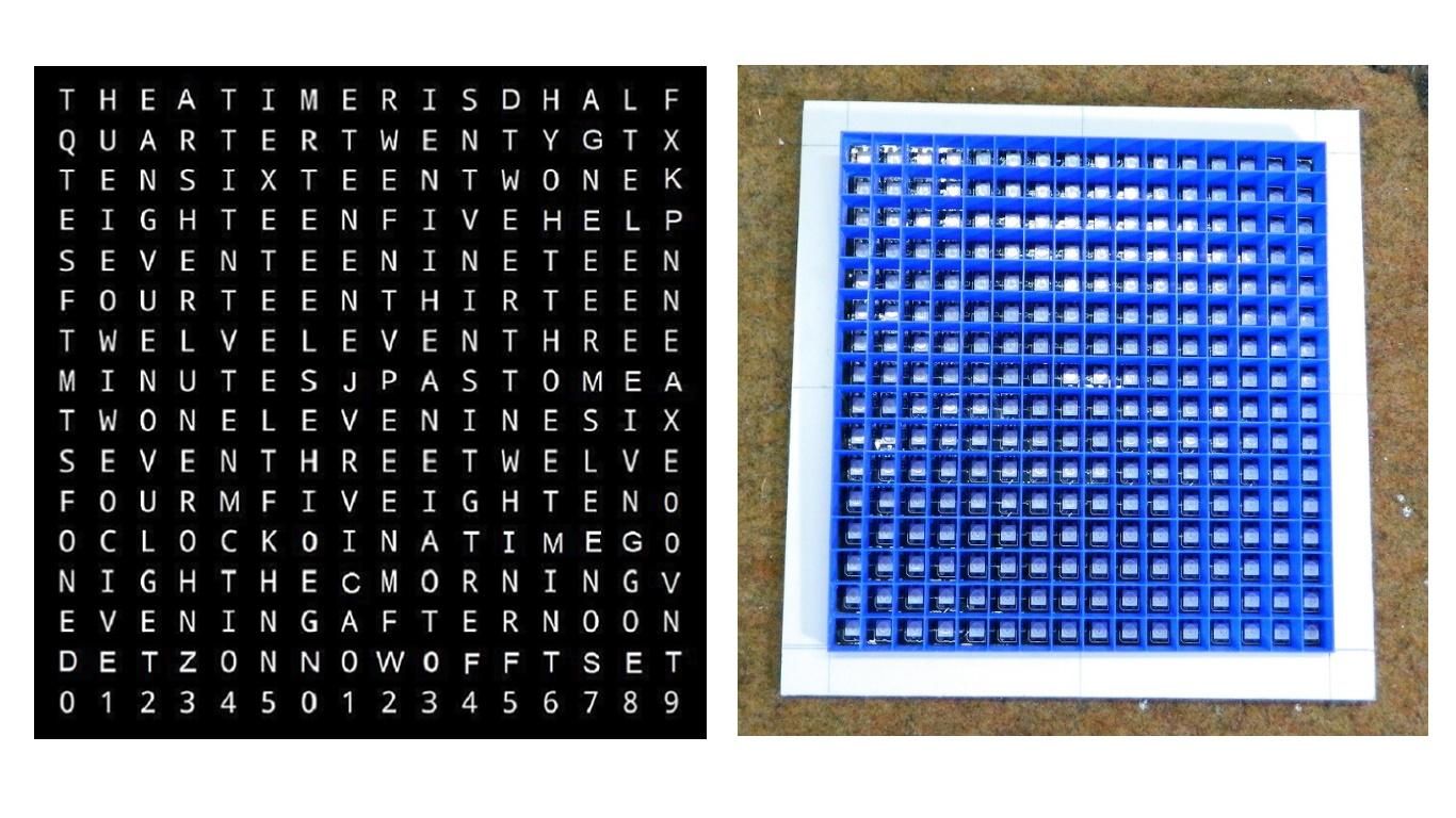 ESP8266 Word Clock on 16x16 Led Matrix : 4 Steps - Instructables