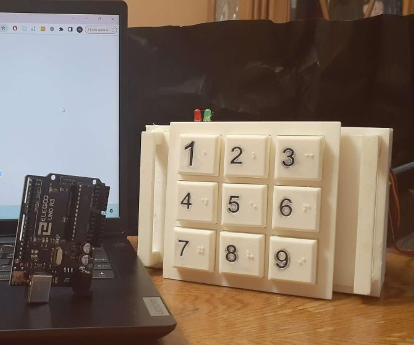 High Contrast Braille Keypad With Indicator Lights : 7 Steps (with ...