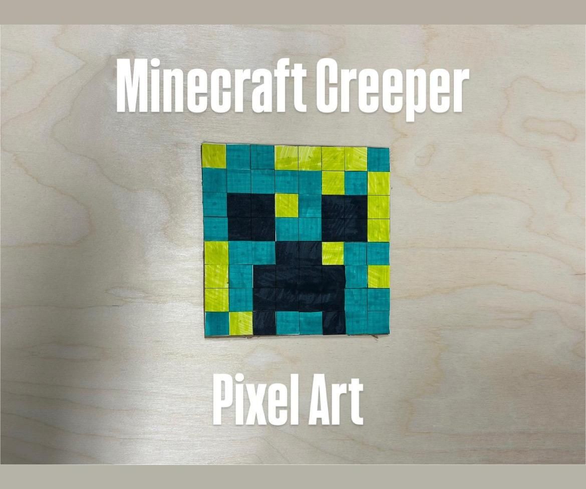Minecraft Creeper Pixel Art Craft : 5 Steps (with Pictures) - Instructables