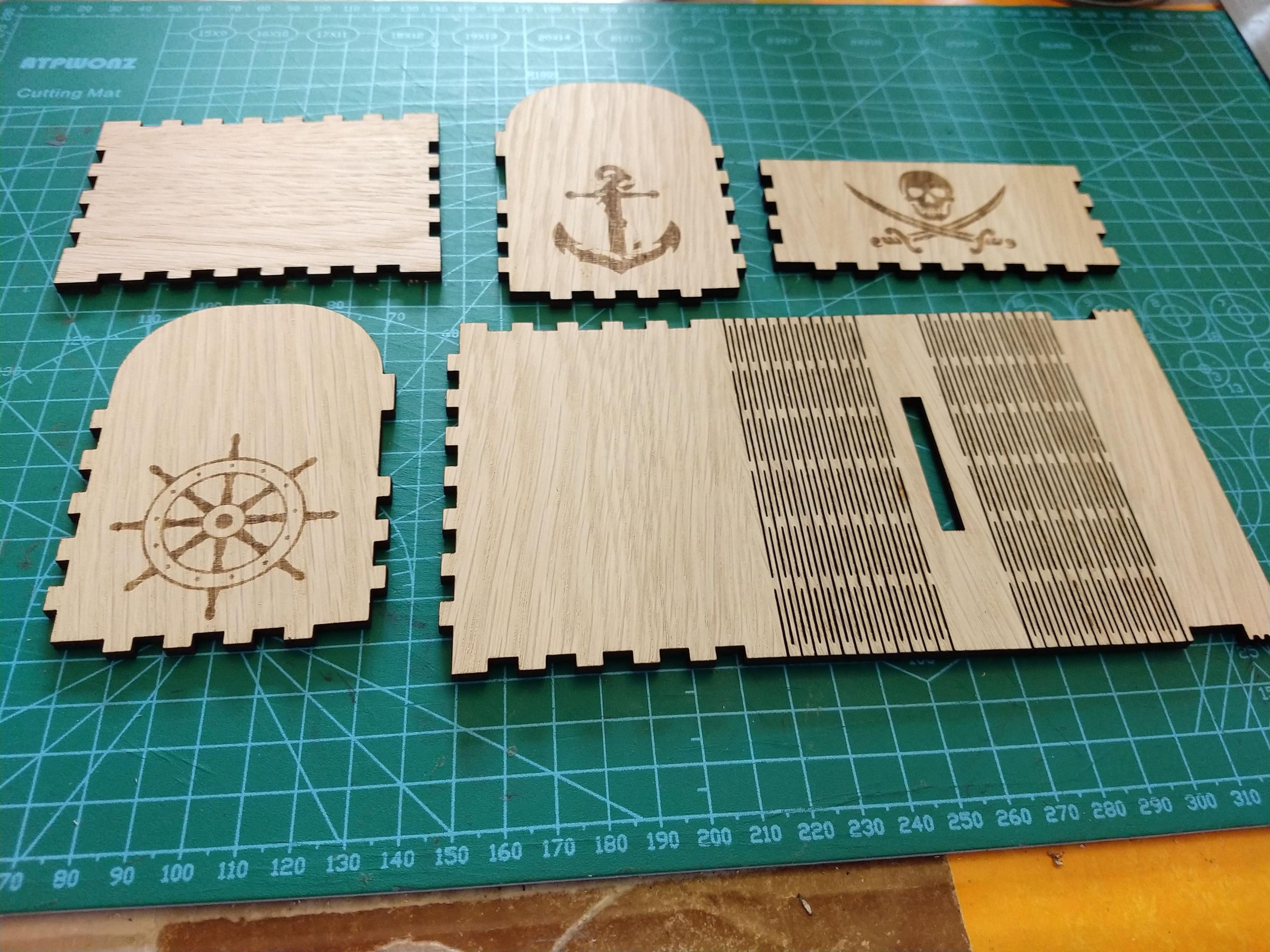 Laser Cut Treasure Chest Money Box : 9 Steps (with Pictures ...