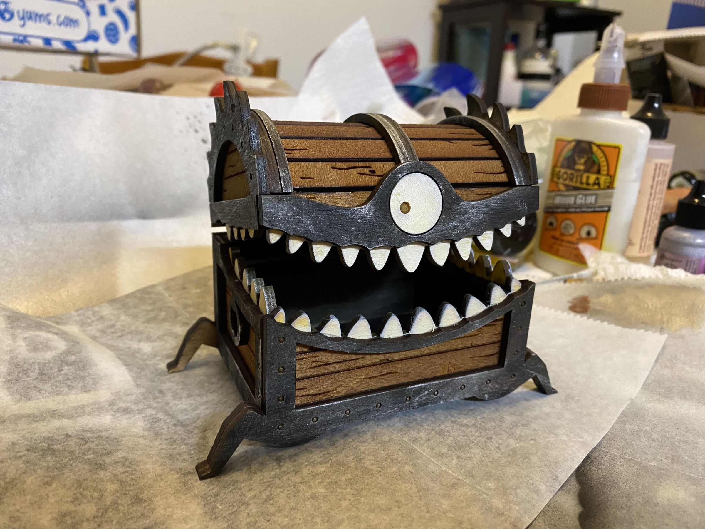 Monster Treasure Chest - Halloween Box : 10 Steps (with Pictures ...