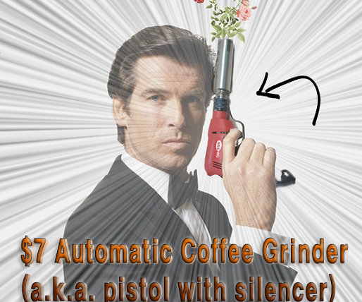 $7 Automatic Coffee Grinder (a.k.a. Pistol With Silencer / Recycling ...