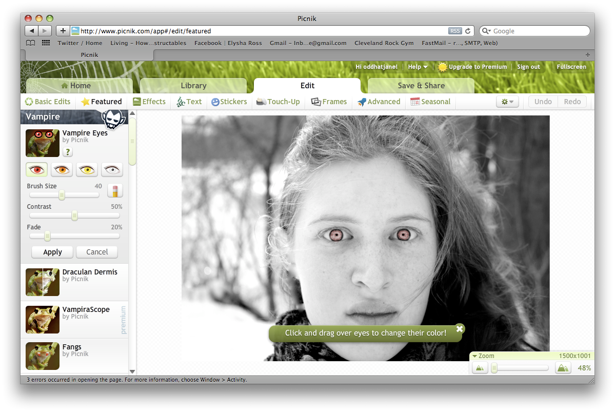 Twilight Zone(faded Vampire)Photo Edit : 5 Steps - Instructables