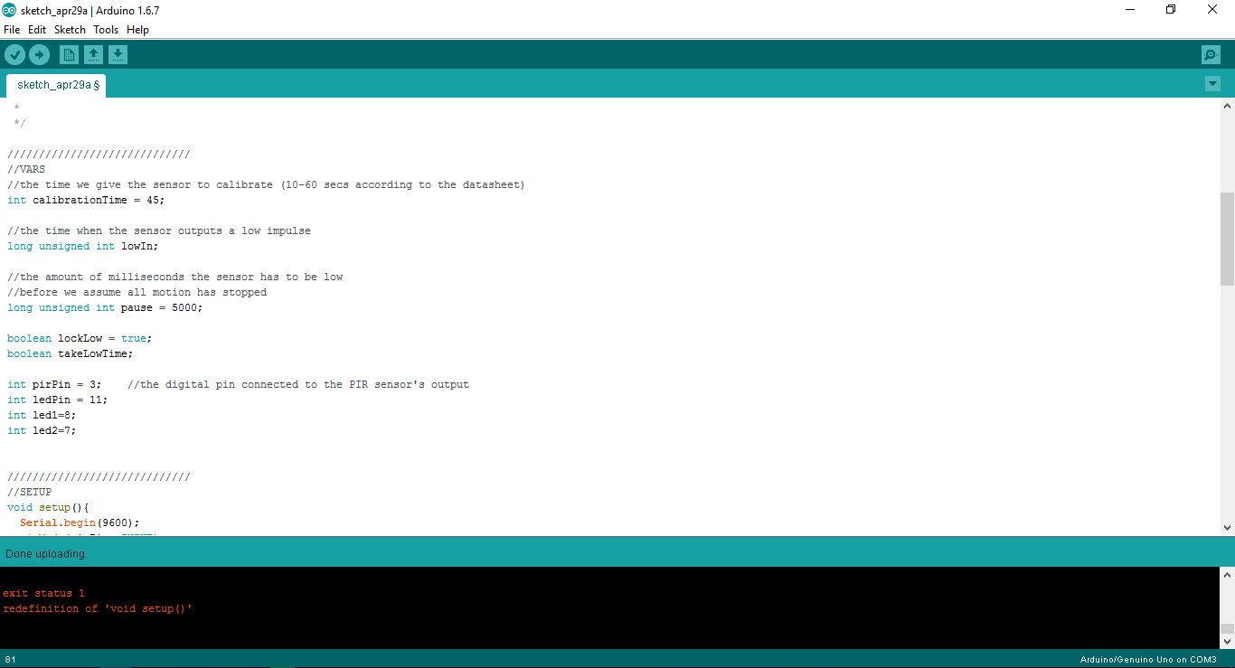3.5 $ P.I.R. Arduino Intruder Alarm : 4 Steps (with Pictures ...