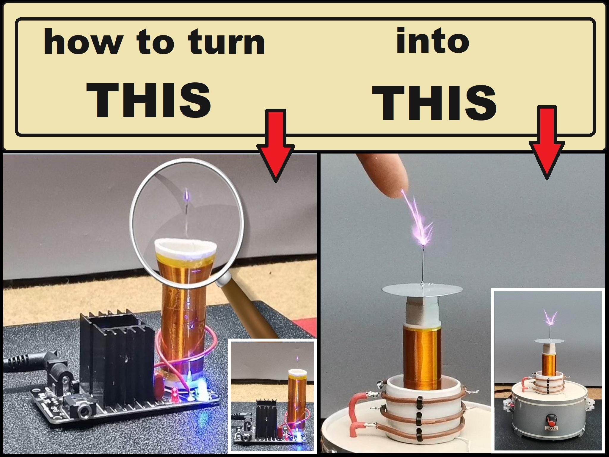 How to Turn Mini Tesla Coil From Aliexpress Into a Real Powerful SSTC ...