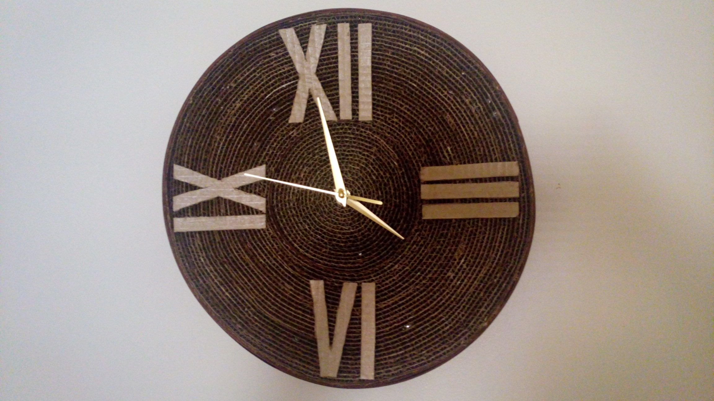 Cardboard Wall Clock : 12 Steps (with Pictures) - Instructables