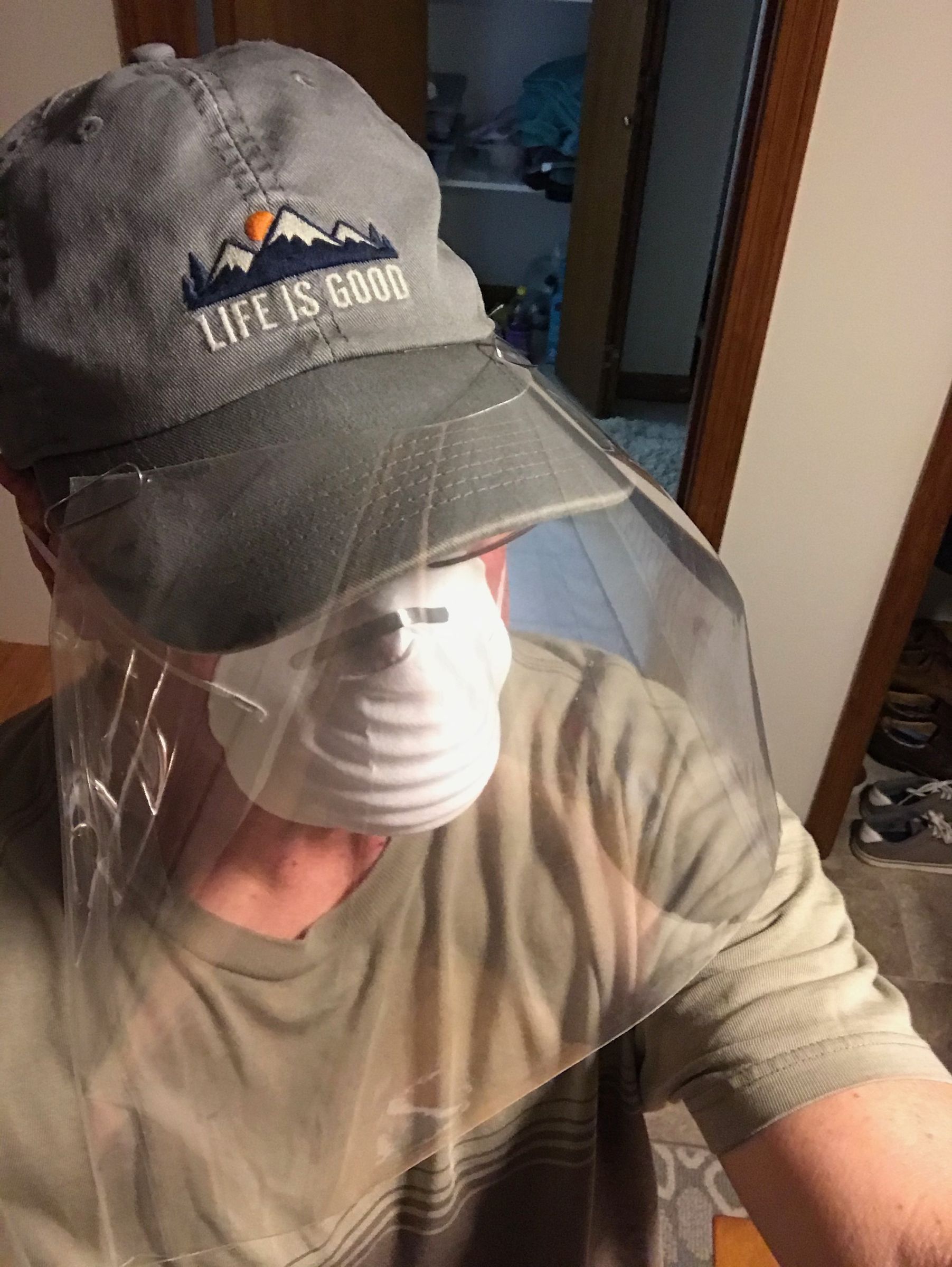 Covid 19 - Life Is Good - Quick-Emergency Face Shield - Instructables